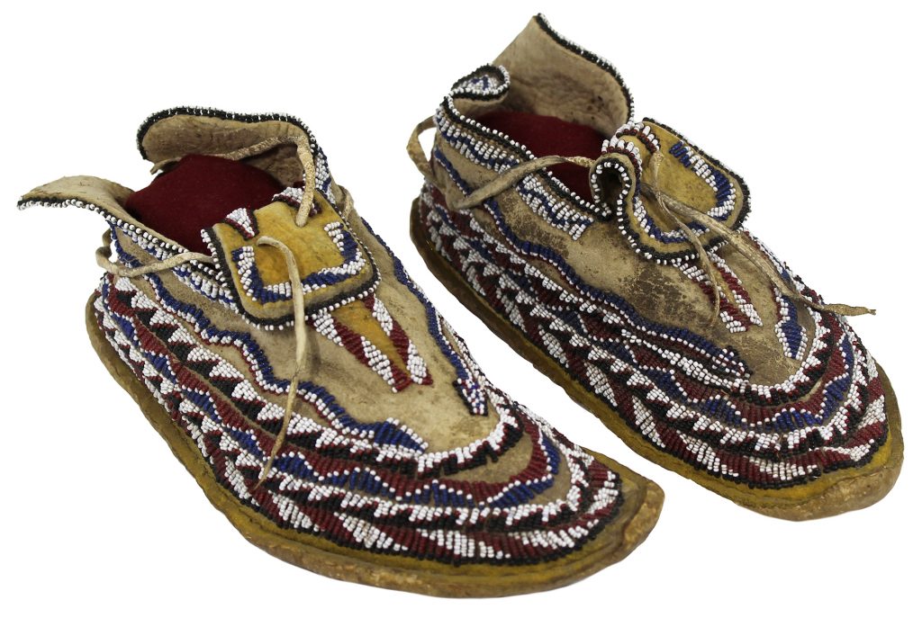 Apache Beaded Moccasins with Geronimo Provenance - Cameron Trading Post